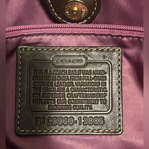 Coach | Bags | Coach Rare Mohagany Leather Clover Satchel Bag Brown ...